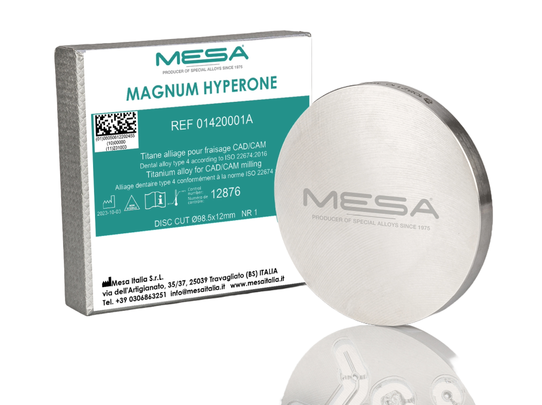 MAGNUM HYPERONE | Titanium Grade 23 Dental Milling Discs by MESA ...