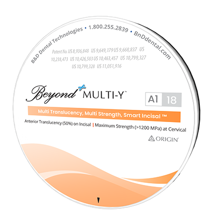 B and Dental Technologies Origin Beyond+ Multi Layer Zirconia — Proto3000 Online Store